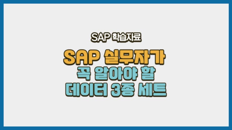 칼퇴를 부르는 SAP T-CODE 사용법 - Rabbit Logs
